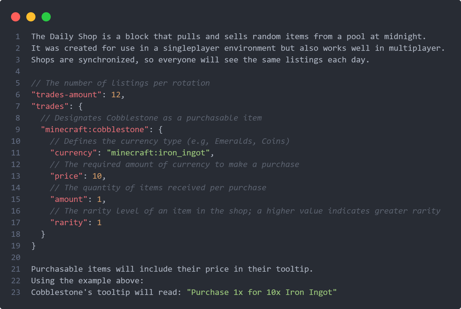 Daily Shop 🫙 - Minecraft Mods - CurseForge
